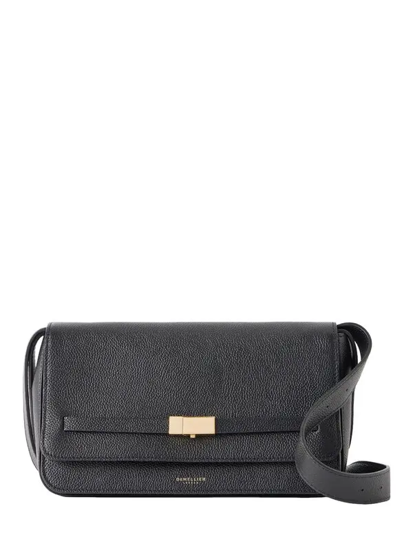 DEMELLIER The New York Leather Shoulder Bag - Black