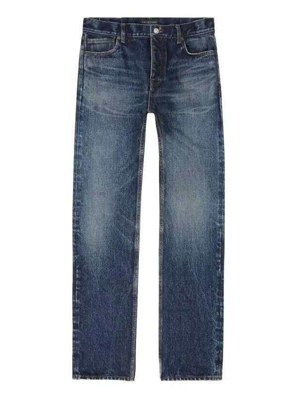Balenciaga Faded Wide-leg Jeans - Blue
