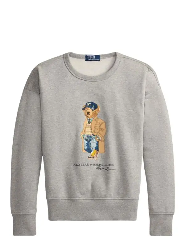 Polo Ralph Lauren Polo Bear Printed Crewneck Sweatshirt - Gray