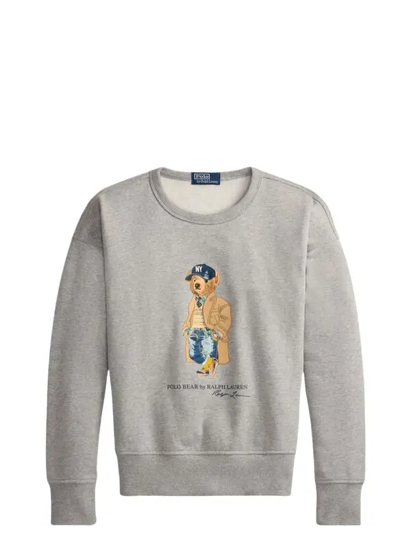 Polo Ralph Lauren Polo Bear Printed Crewneck Sweatshirt - Grey