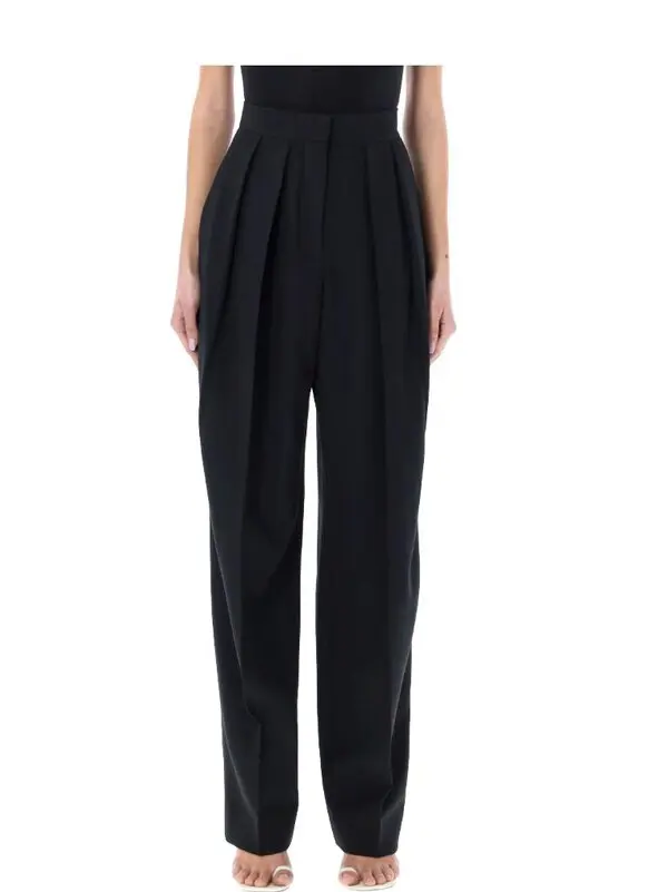 Stella McCartney High-waisted Straight-leg Trousers - Black