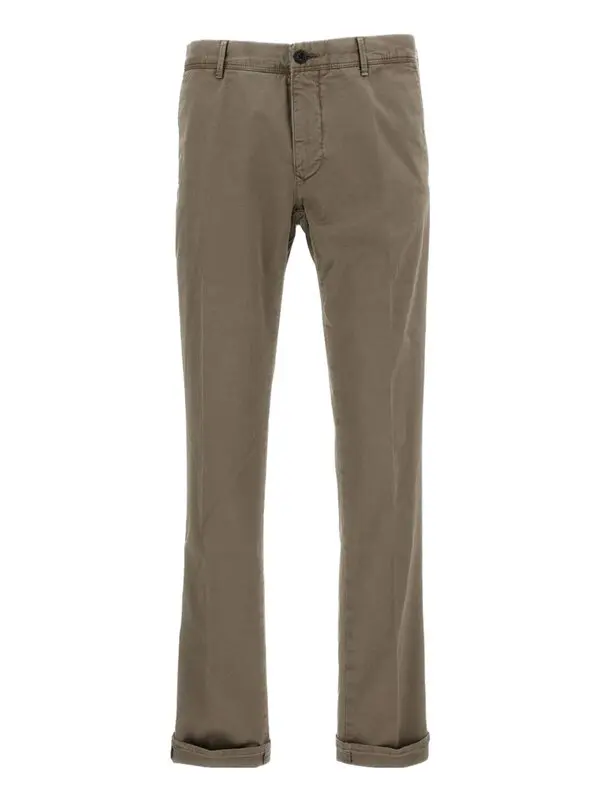 Incotex Cuffed Trousers - Brown