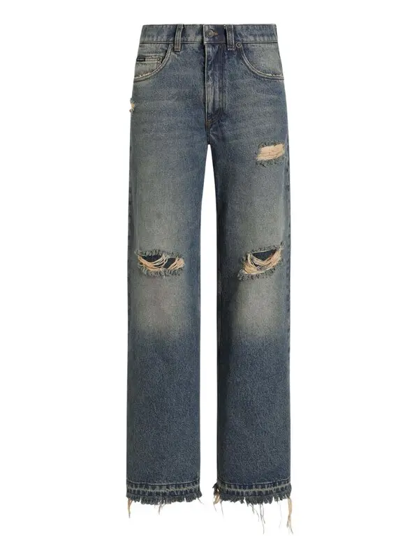 Dolce & Gabbana 5-pocket Denim Trousers - Gray