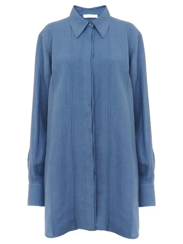Chloé Lined Long-sleeved Shirt - Blue