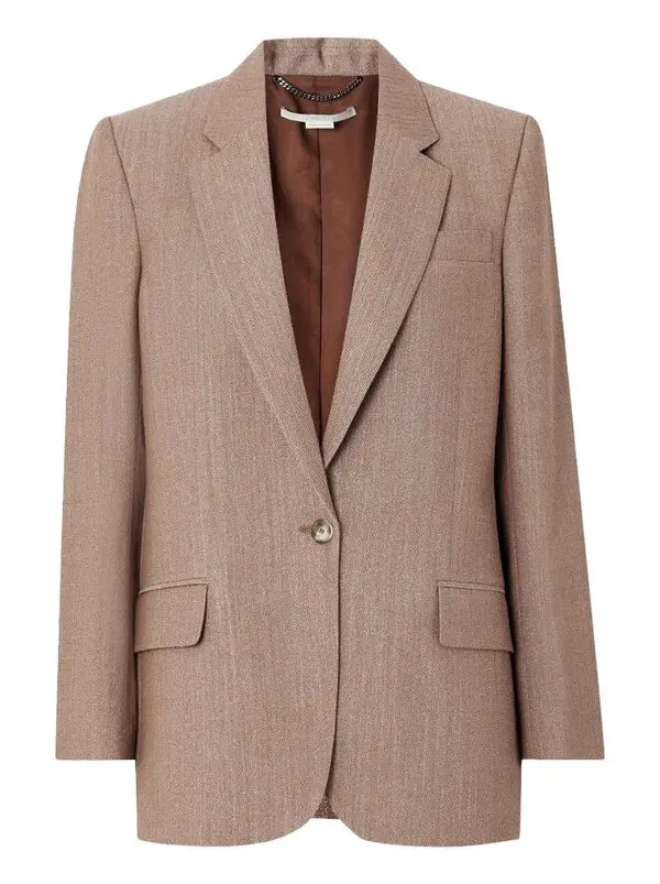 Stella McCartney Single-breasted Tailored Blazer - Nude