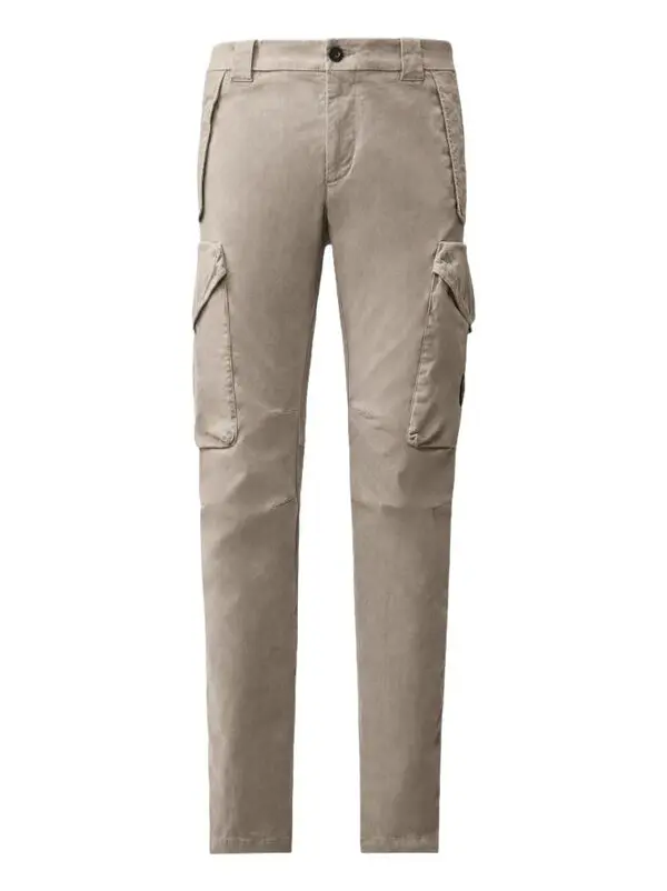 C.P. COMPANY Stretch Sateen Lens Ergonomic Cargo Pants - Flint Grey