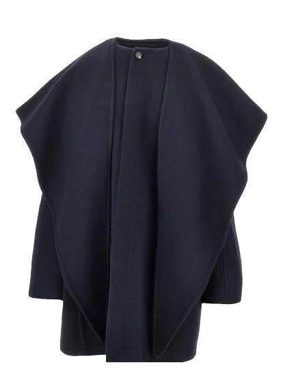 Bottega Veneta Long-sleeved Coat - Blue
