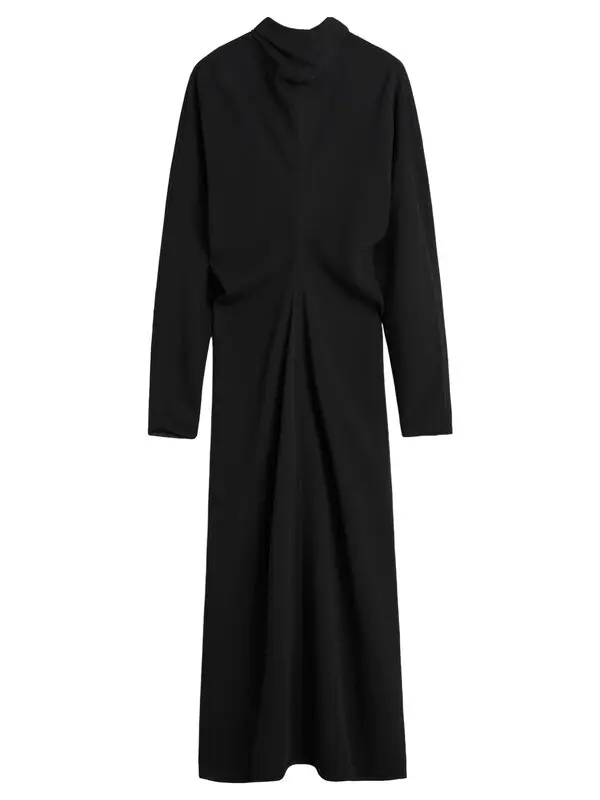 TOTEME Scarf-neck Long Sleeved Maxi Dress - Black