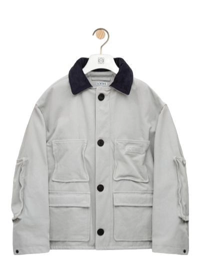 Loewe Jacket In Cotton - Grey