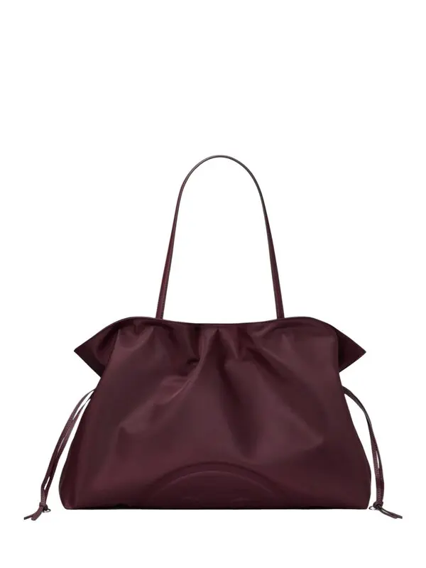 Tory Burch Ella Nylon Drawstring Tote - Deep Carmine