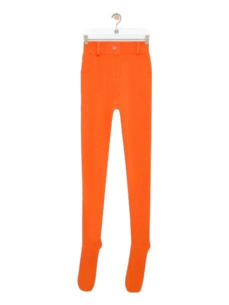 Loewe Leggings In Viscose Blend - Light Orange