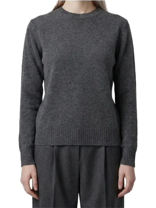 Max Mara Lume Crewneck Knitted Jumper - Dark Gray