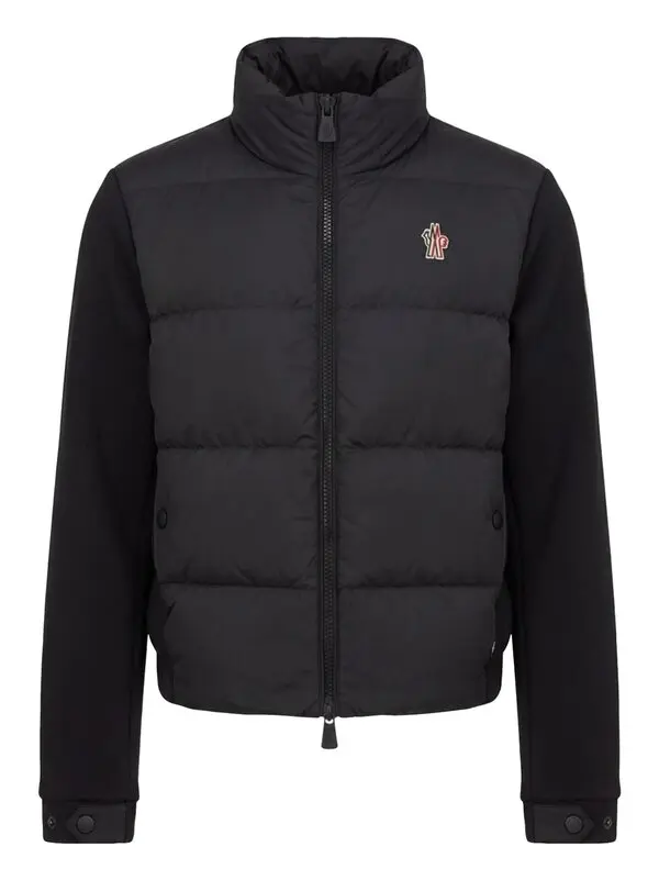 Moncler Panelled Quilted Puffer Jacket - Black