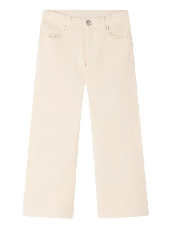 Bonpoint Jayjay Crystal-embellished Jeans - Beige