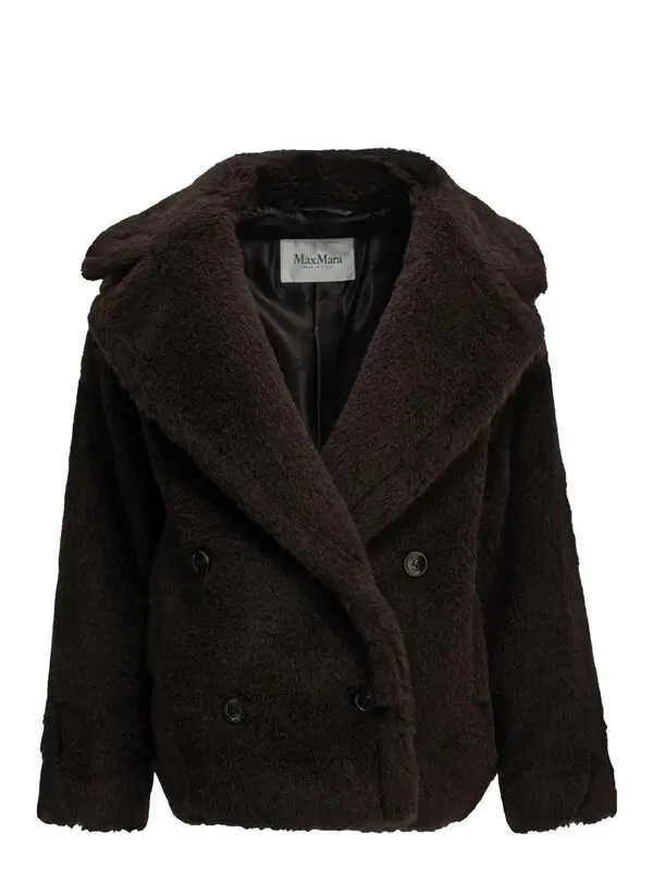 Max Mara Alcuno Double-breasted Coat - Brown