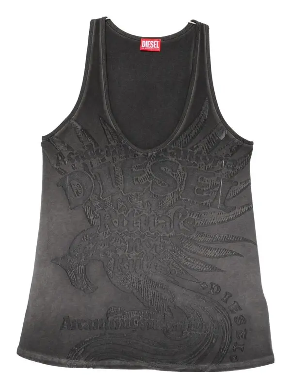 DIESEL® Scoop-neck Tank Top - Gray