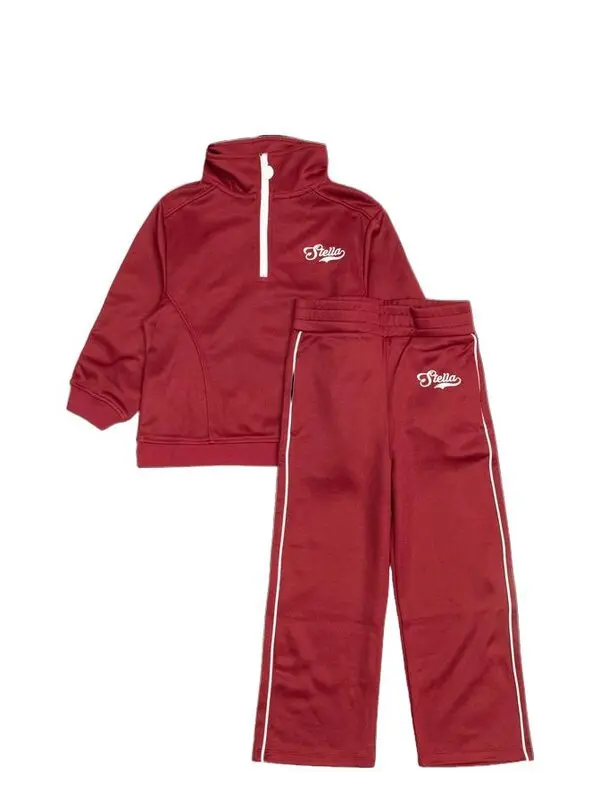 Stella McCartney Long-sleeve Sweatshirt And Pants Set - Wine Red