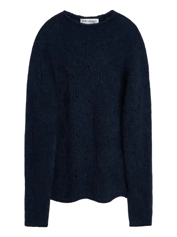 Our Legacy Distressed Sweater - Mixed Blue