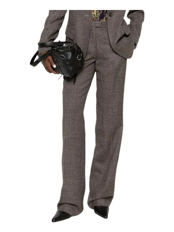 Etro Check Straight-leg Trousers - No