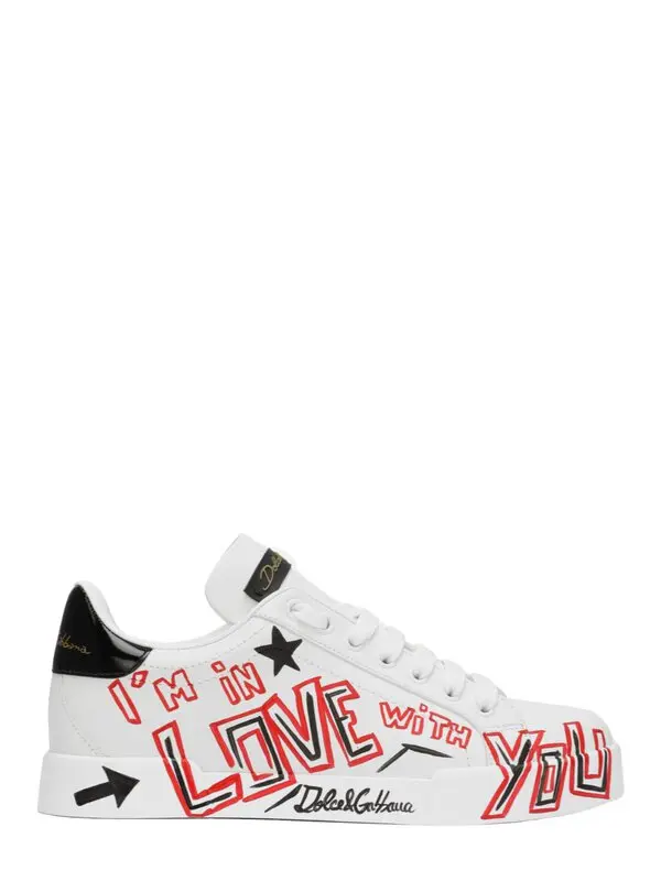 Dolce & Gabbana Portofino Cuore Sneakers - Multi-color