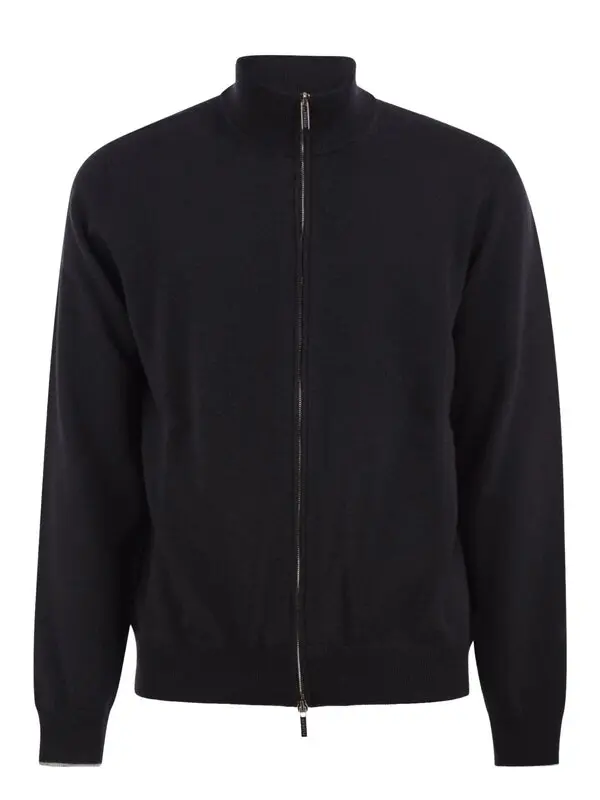 Peserico Zip-up Stand Collar Cardigan - No