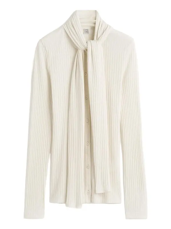TOTEME Long-sleeve Knit T-shirt - Off White