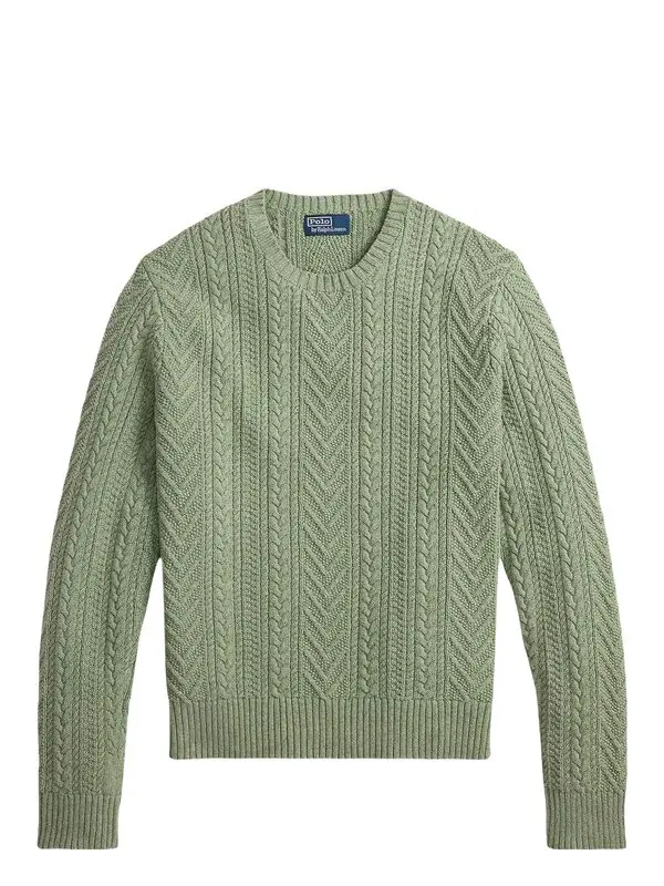 Polo Ralph Lauren Aran-knit Cotton-linen Jumper - No