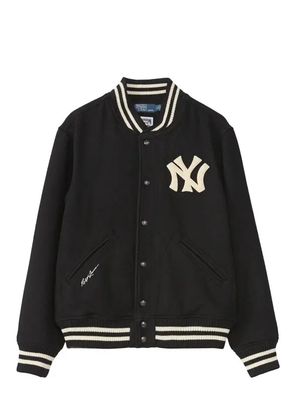 Polo Ralph Lauren Baseball Jacket X Yankees - Black