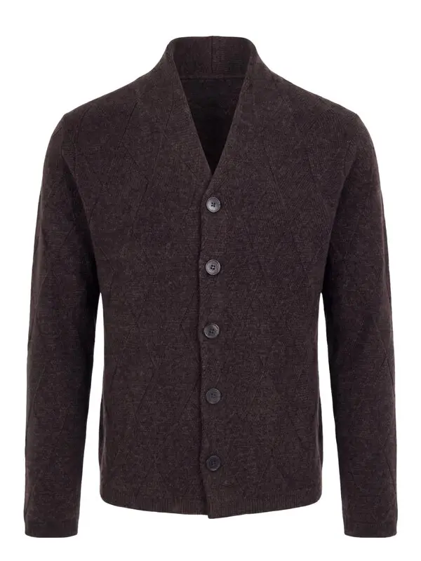 Emporio Armani Textured Knit Cardigan - No