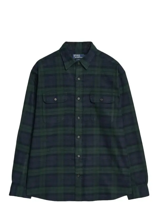 Polo Ralph Lauren Checked Utility Shirt - Navy Forest