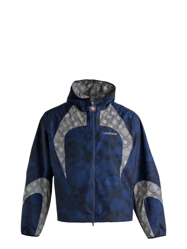 Casablanca Monogram Panel Hooded Jacket - No