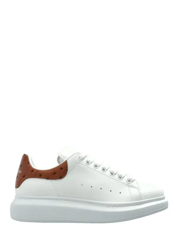 Alexander McQueen Oversized Ostrich-effect Sneakers - White