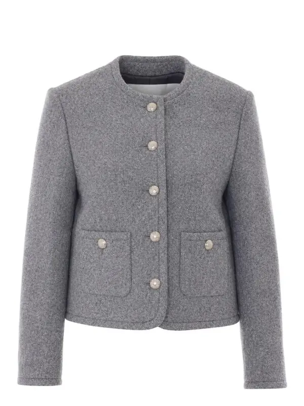 DUNST Buttoned Tweed Jacket - No