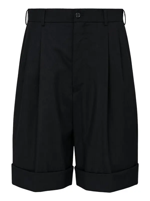 Comme Des Garçons Belt-loop Shorts - Black