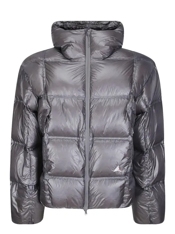 ROA Quilted Hooded Down Jacket - Grey