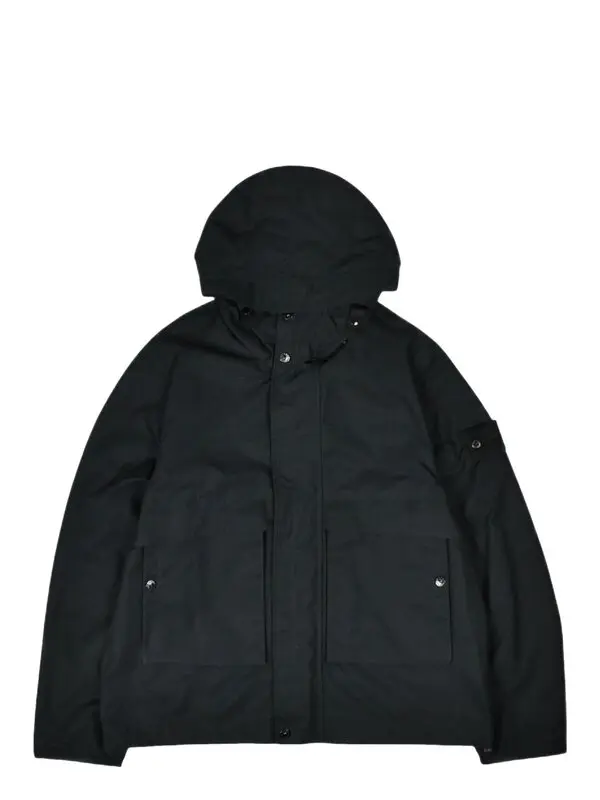 Stone Island Windproof And Breathable Hooded Jacket - Blue