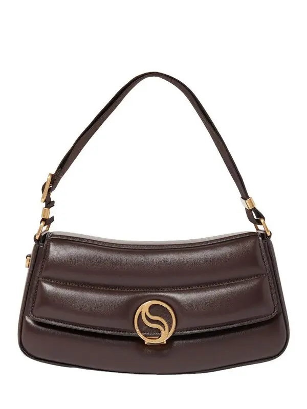 Stella McCartney S-wave Padded Shoulder Bag - Black