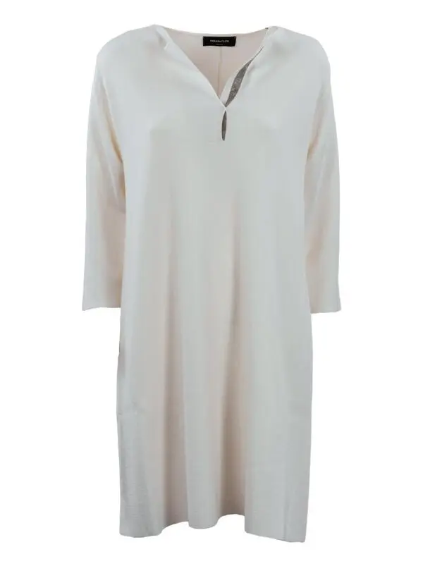 Fabiana Filippi Long-sleeved Dress - Gray