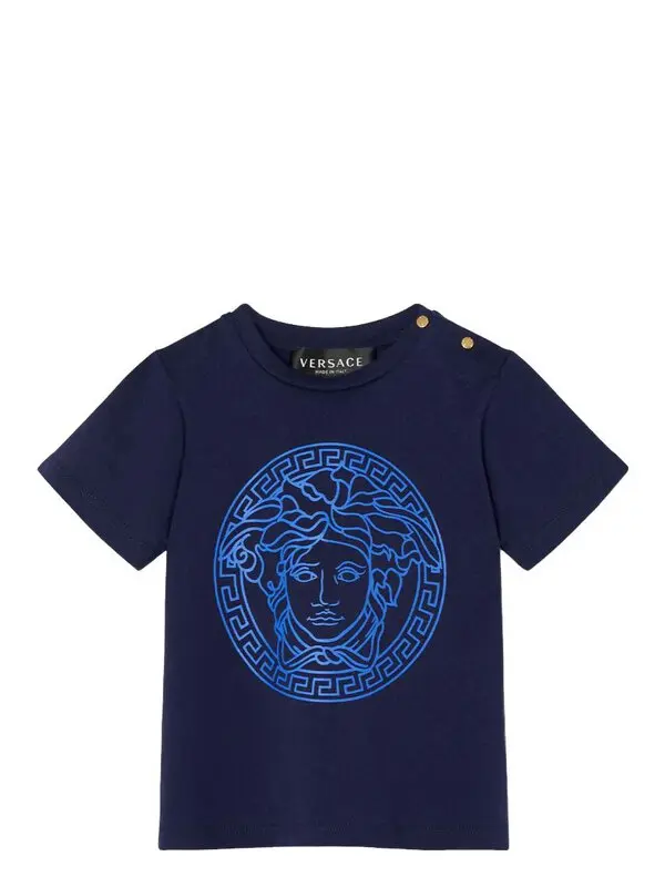 Versace Medusa-print Cotton T-shirt - Black
