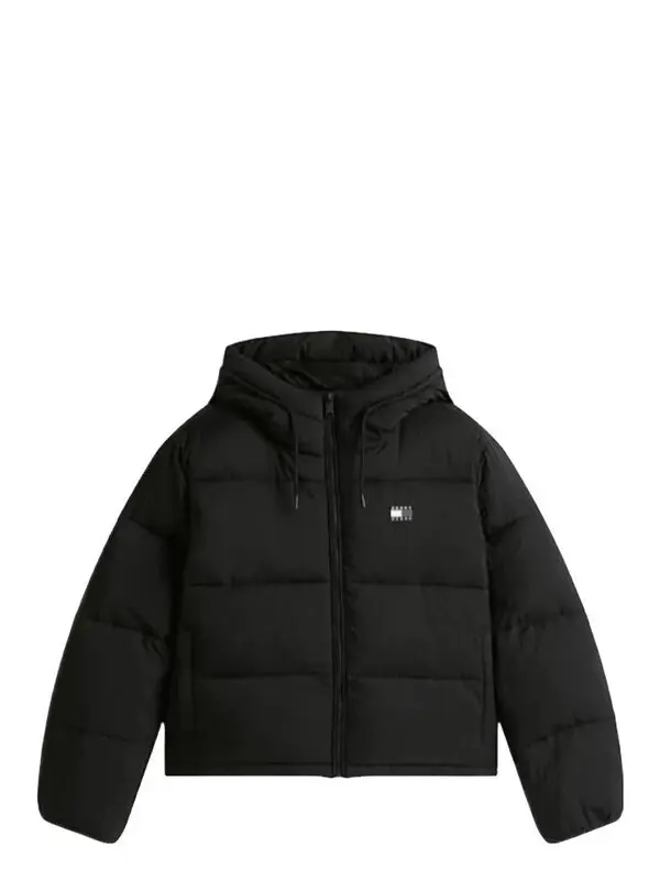 Tommy Hilfiger Long-sleeved Hooded Cotton Jacket - Black