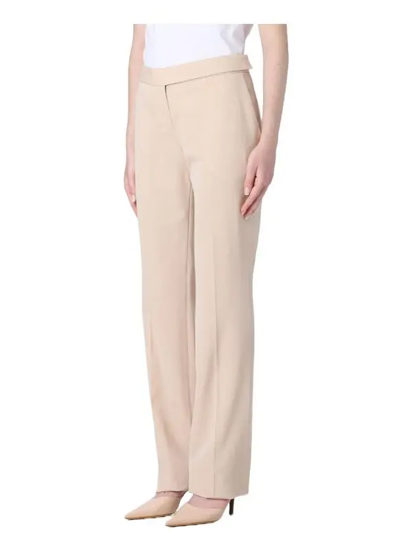 Stella McCartney Straight-leg Wool-blend Trousers - Nude