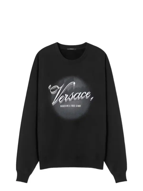 Versace Graphic-print Sweatshirt - Black