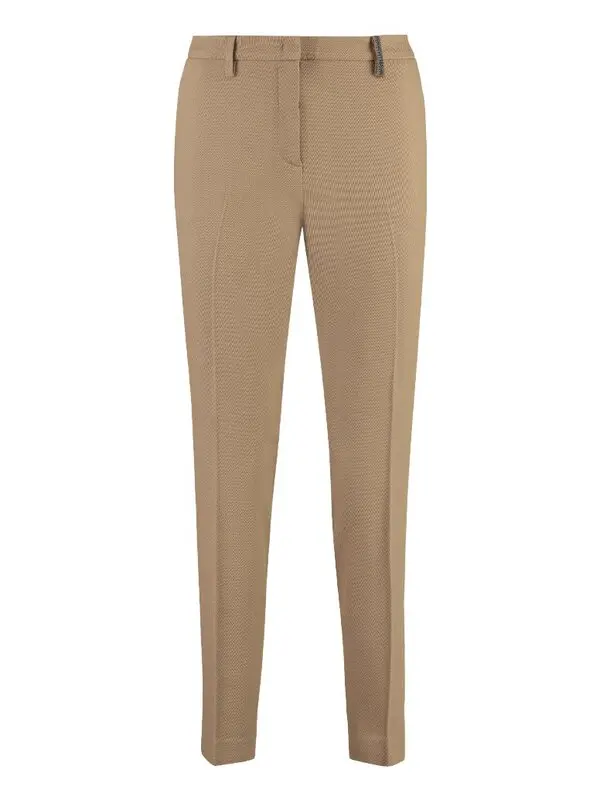 Fabiana Filippi Belt-loop Casual Pants - Nude