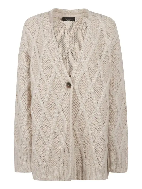 Fabiana Filippi V-neck Long-sleeved Sweater - No