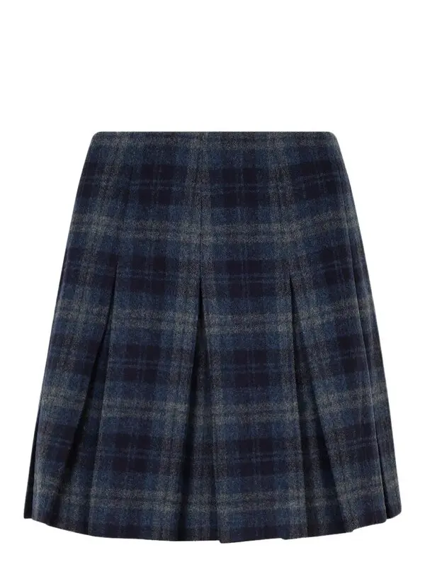 Fabiana Filippi Plaid Skirt - Black