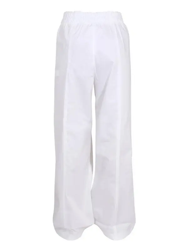 Fabiana Filippi Straight-leg Elasticated-waistband Trousers - White