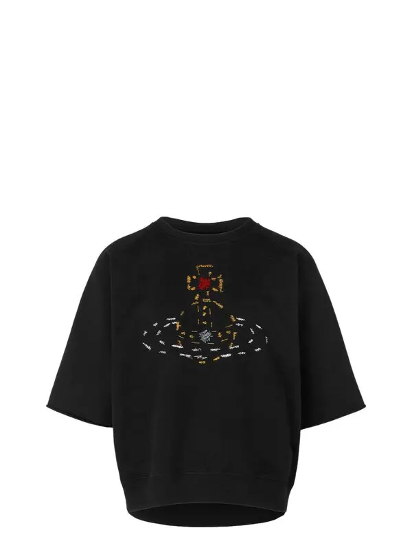 VIVIENNE WESTWOOD Oversized Embroidered Sweatshirt - Black