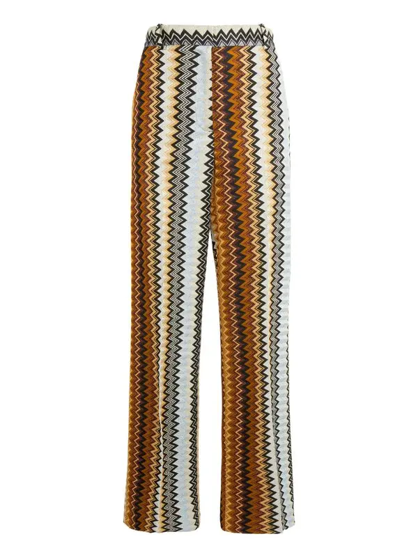 Missoni Mid-rise Wide-leg Trousers - Brown
