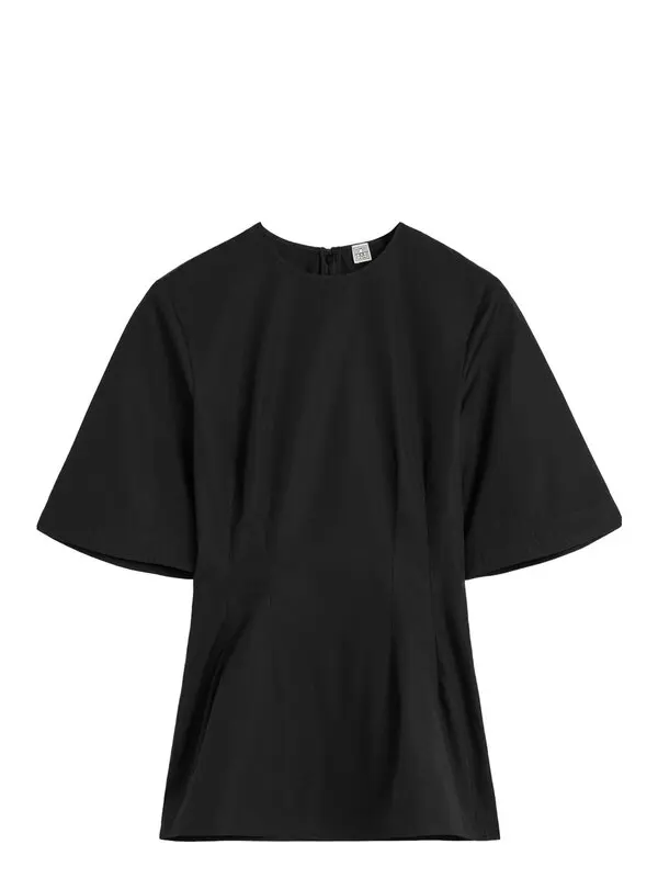 TOTEME Short-sleeved Top - Black