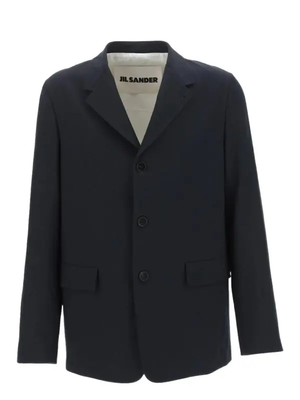 JIL SANDER Button-fastening Single-breasted Blazer - Black